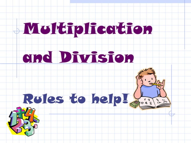 Multiplication and division_rules | PPT