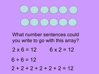Multiplication arrays | PPT