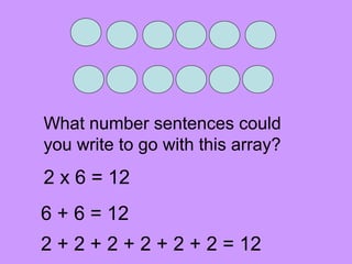 Multiplication arrays ppt | PPT