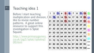 Multiplication & division teaching ideas | PPTX