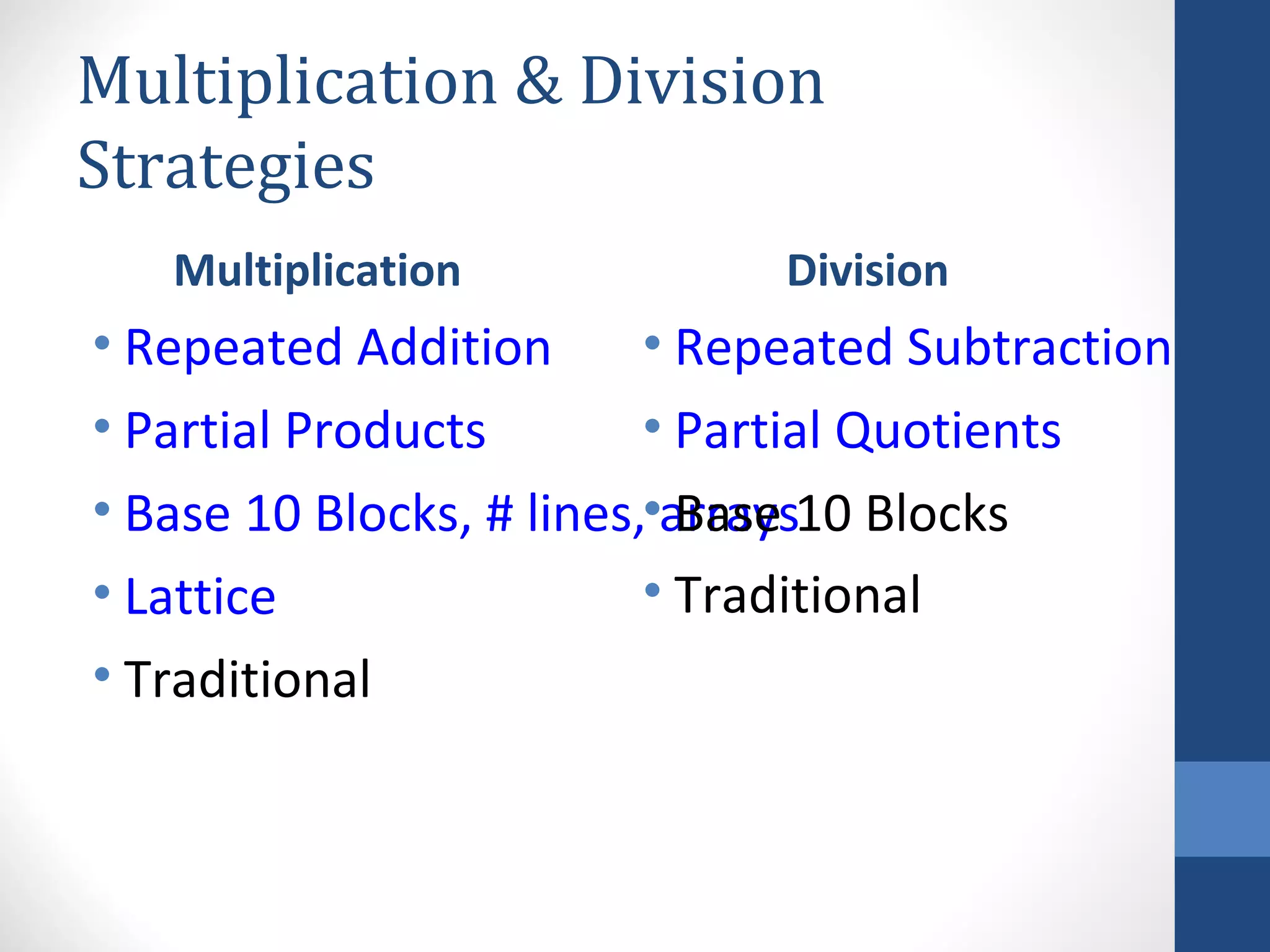 Multiplication & Division | PPT