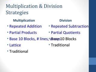 Multiplication & Division | PPT