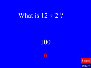 Multiplication division jeopardy | PPT
