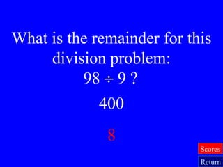 Multiplication division jeopardy | PPT