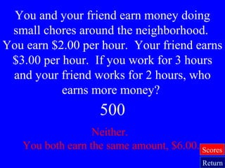 Multiplication division jeopardy | PPT