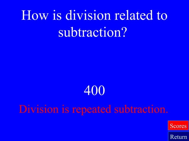 Multiplication division jeopardy | PPT | Games and Puzzles | Hobbies ...