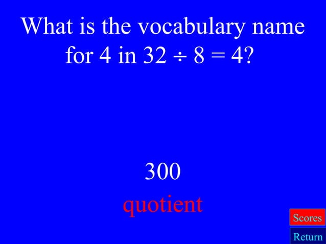 Multiplication division jeopardy | PPT | Games and Puzzles | Hobbies ...