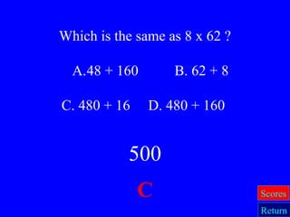 Multiplication division jeopardy | PPT