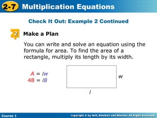 Multiplication equations | PPT
