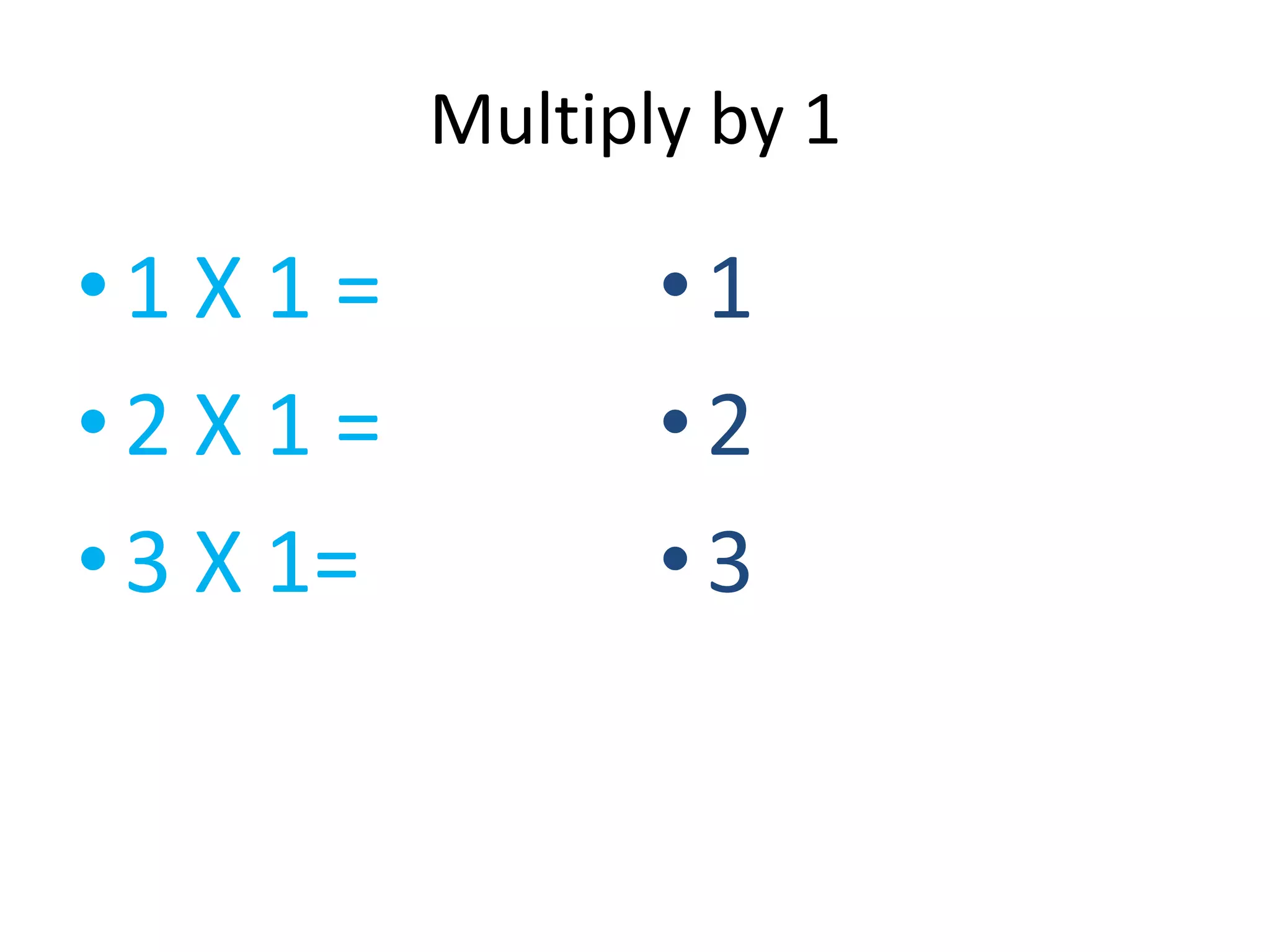 Multiplication Facts | PPTX
