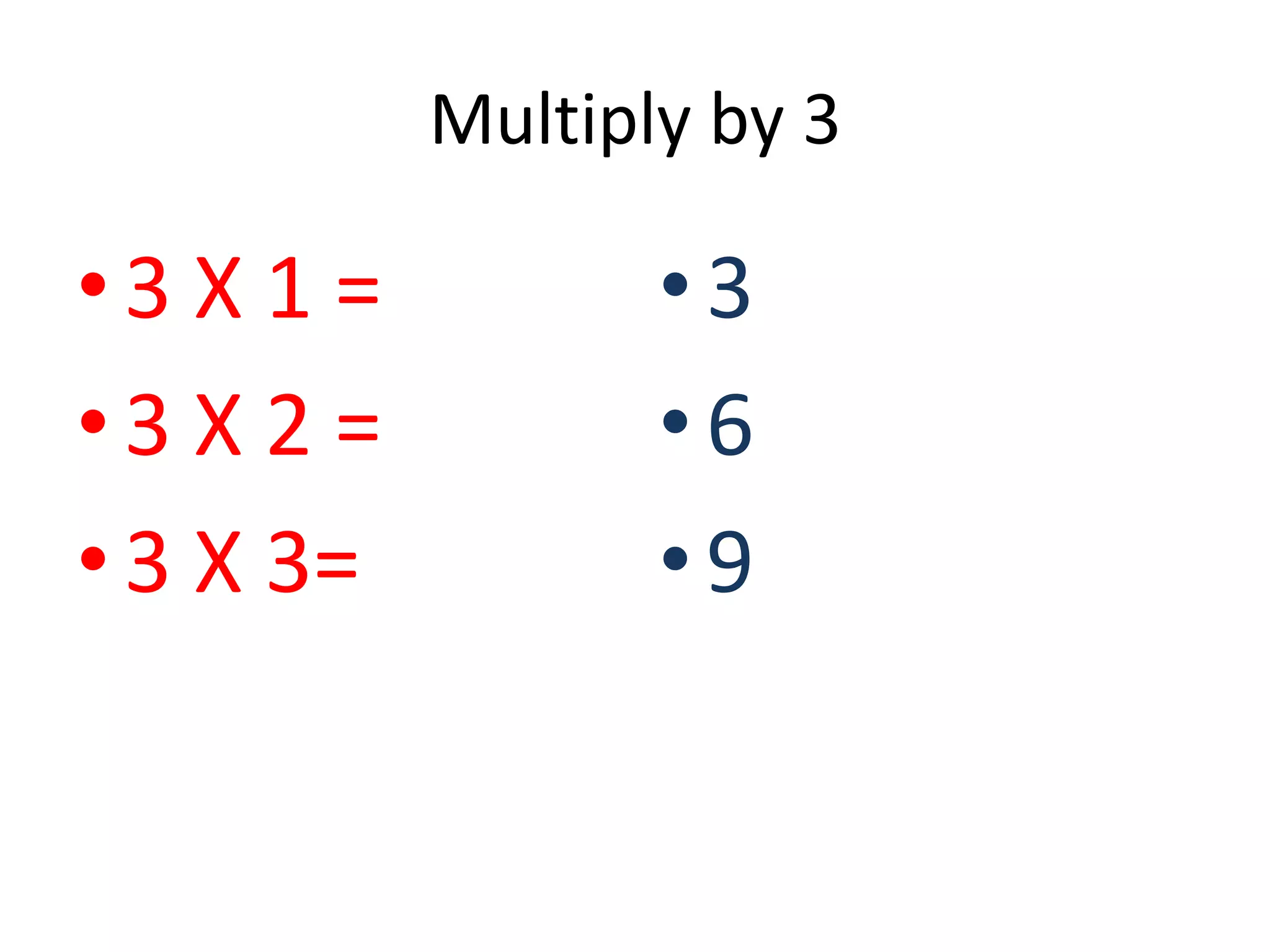 Multiplication Facts | PPT
