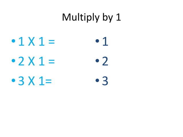 Multiplication Facts | PPT