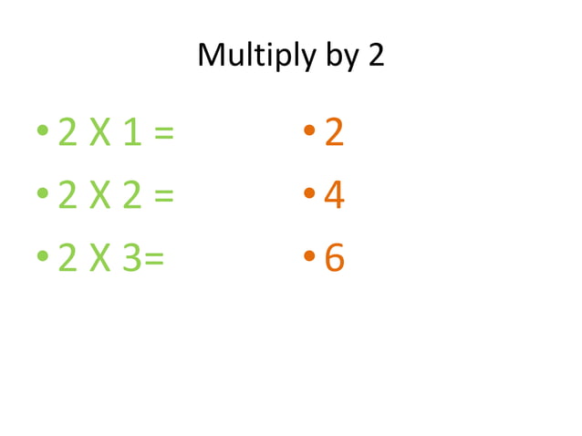 Multiplication Facts | PPT