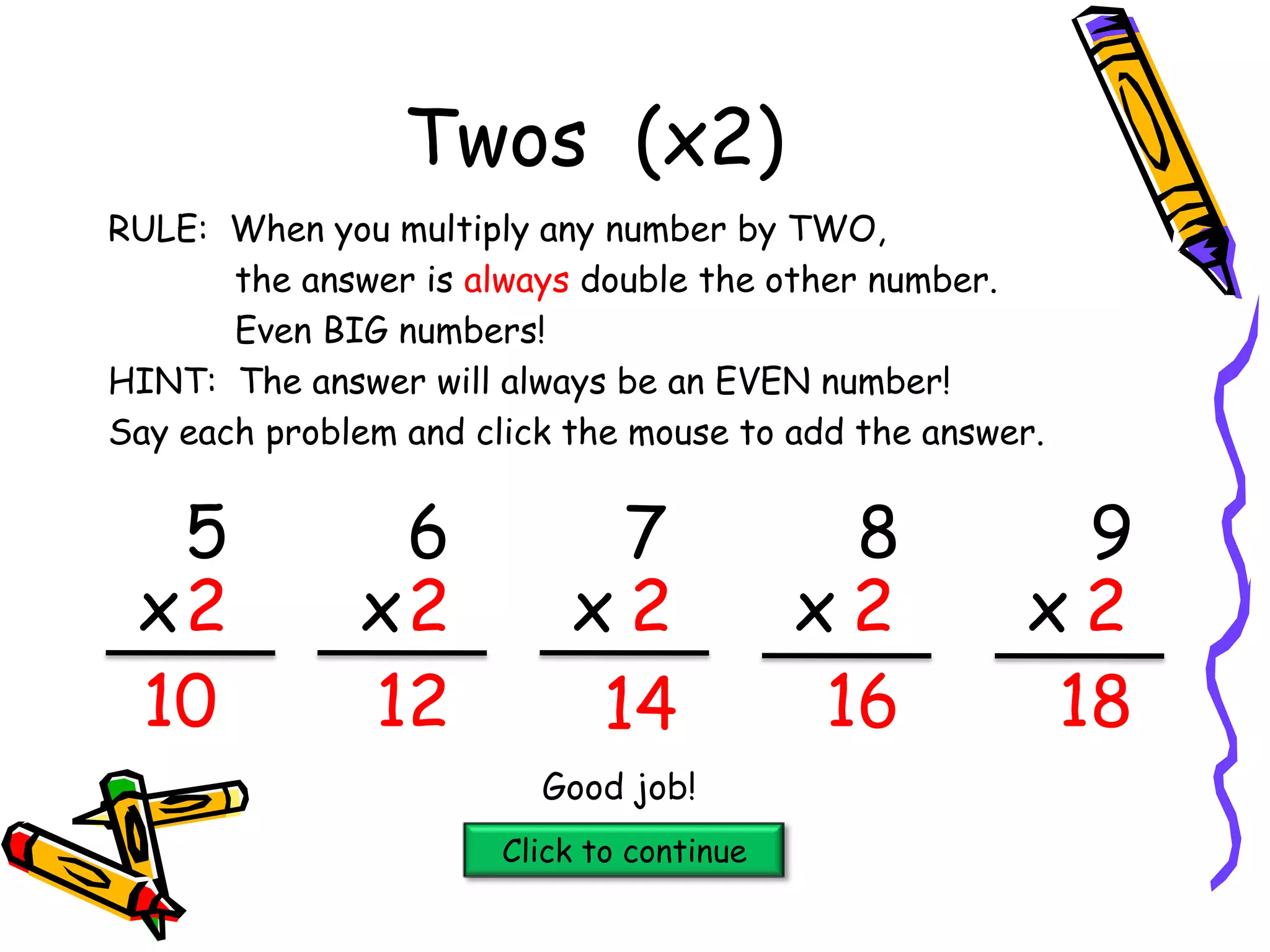 Multiplication facts | PPTX