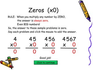 Multiplication facts | PPTX