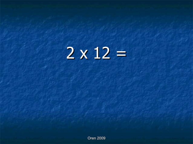 Multiplication Facts.2s
