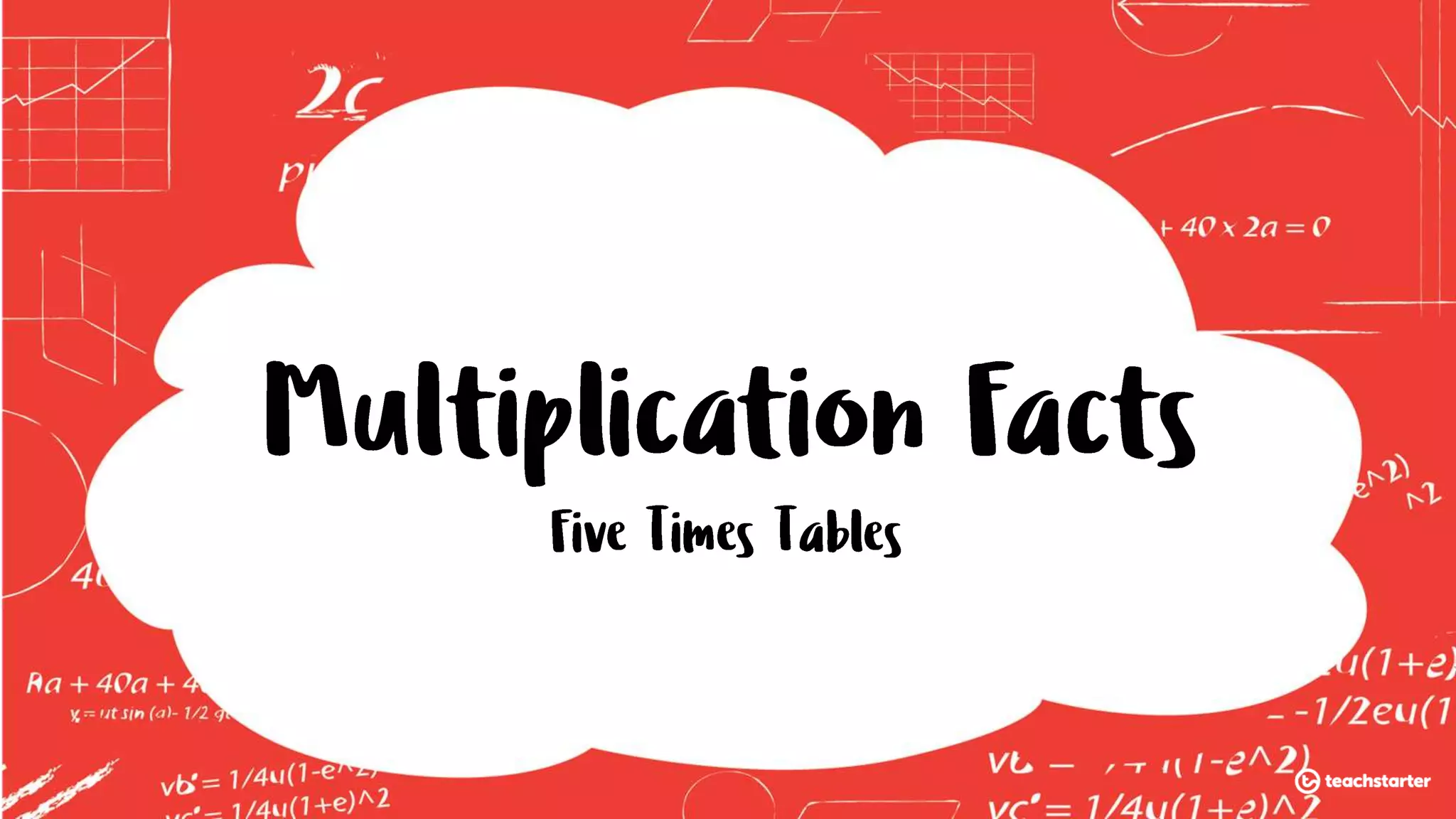 Multiplication facts 5s | PPTX