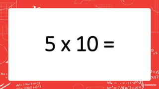 Multiplication facts 5s | PPTX