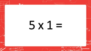 Multiplication facts 5s | PPTX