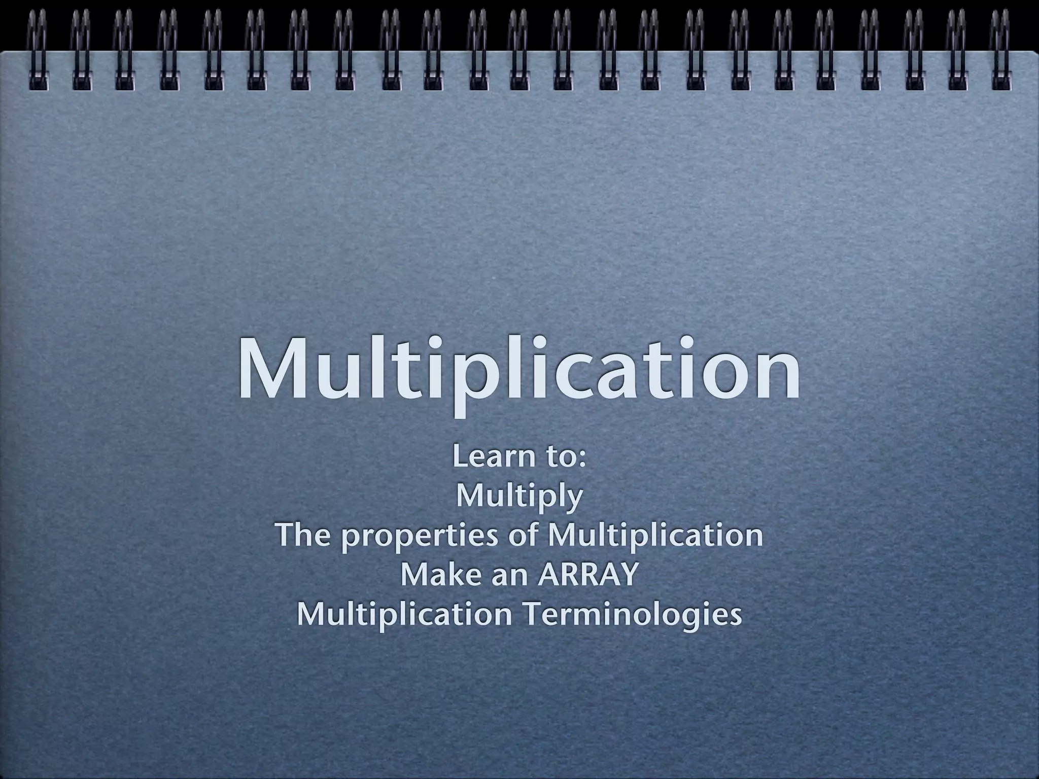 Multiplication keynote presentation | KEY