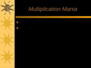 Multiplication mania (math) | PPT