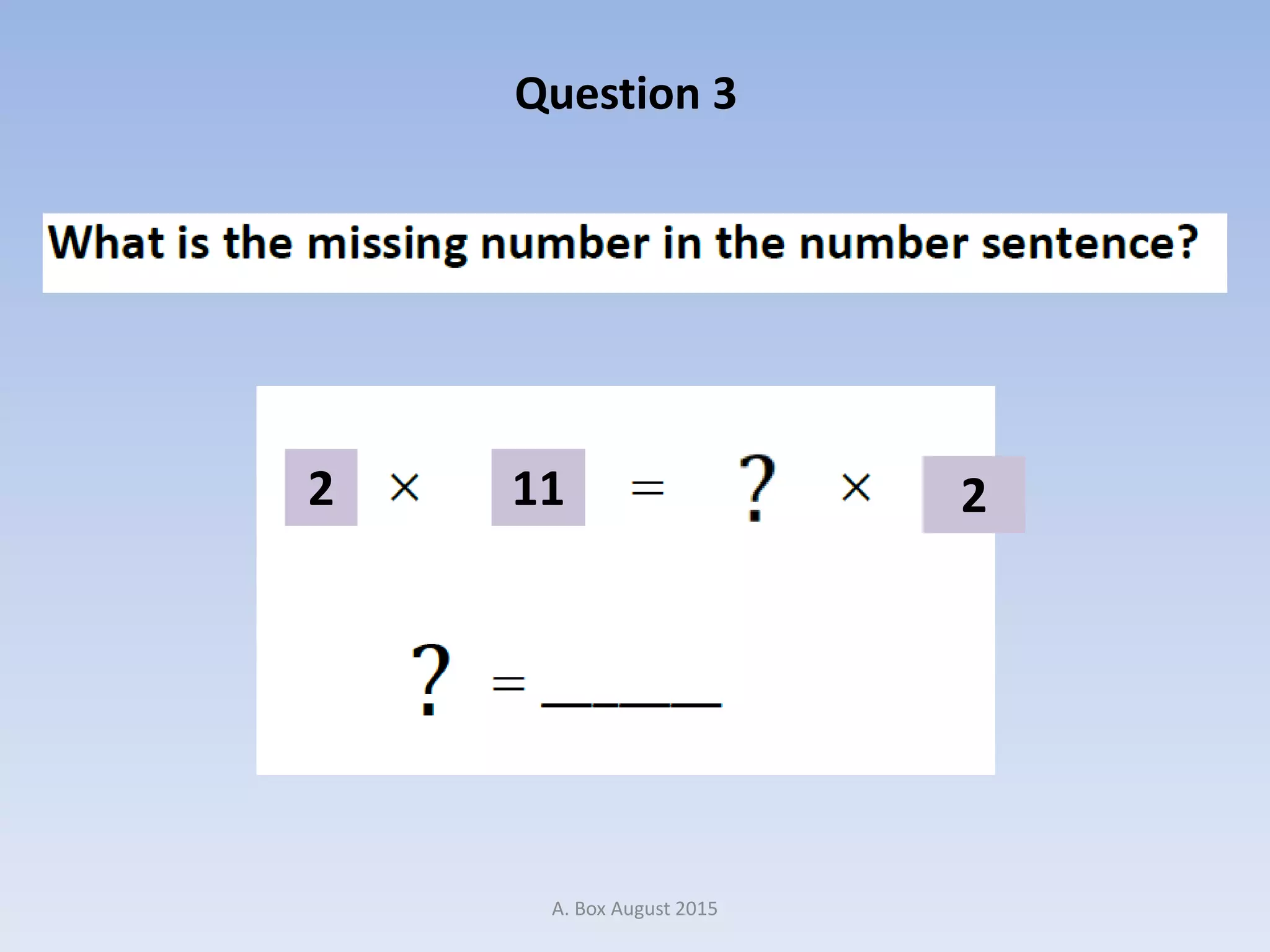 Multiplication Number Sense- What's Missing? | PPT | Free Download
