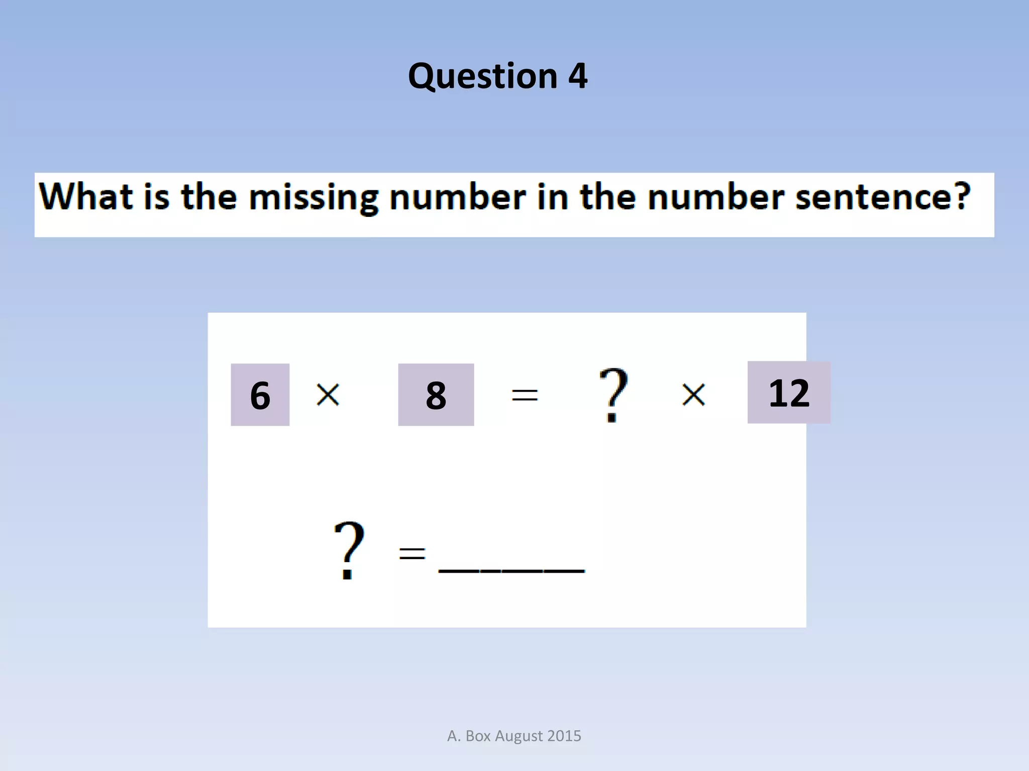 Multiplication Number Sense- What's Missing? | PPT | Free Download