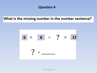 Multiplication Number Sense- What's Missing? | PPTX