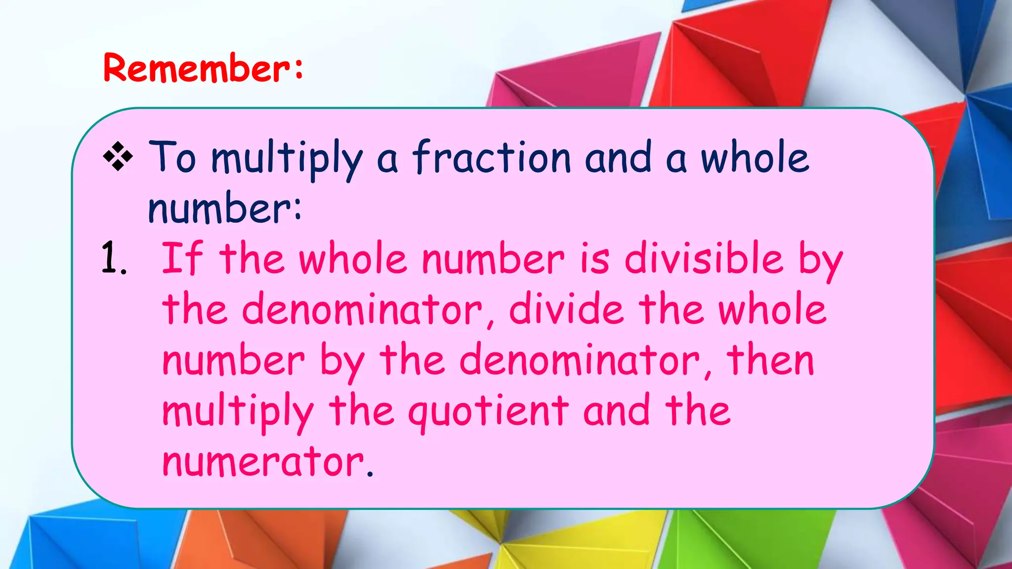 Multiplication of Fraction and whole numbers.pptx