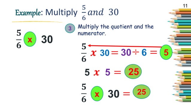 Multiplication of Fraction and whole numbers.pptx