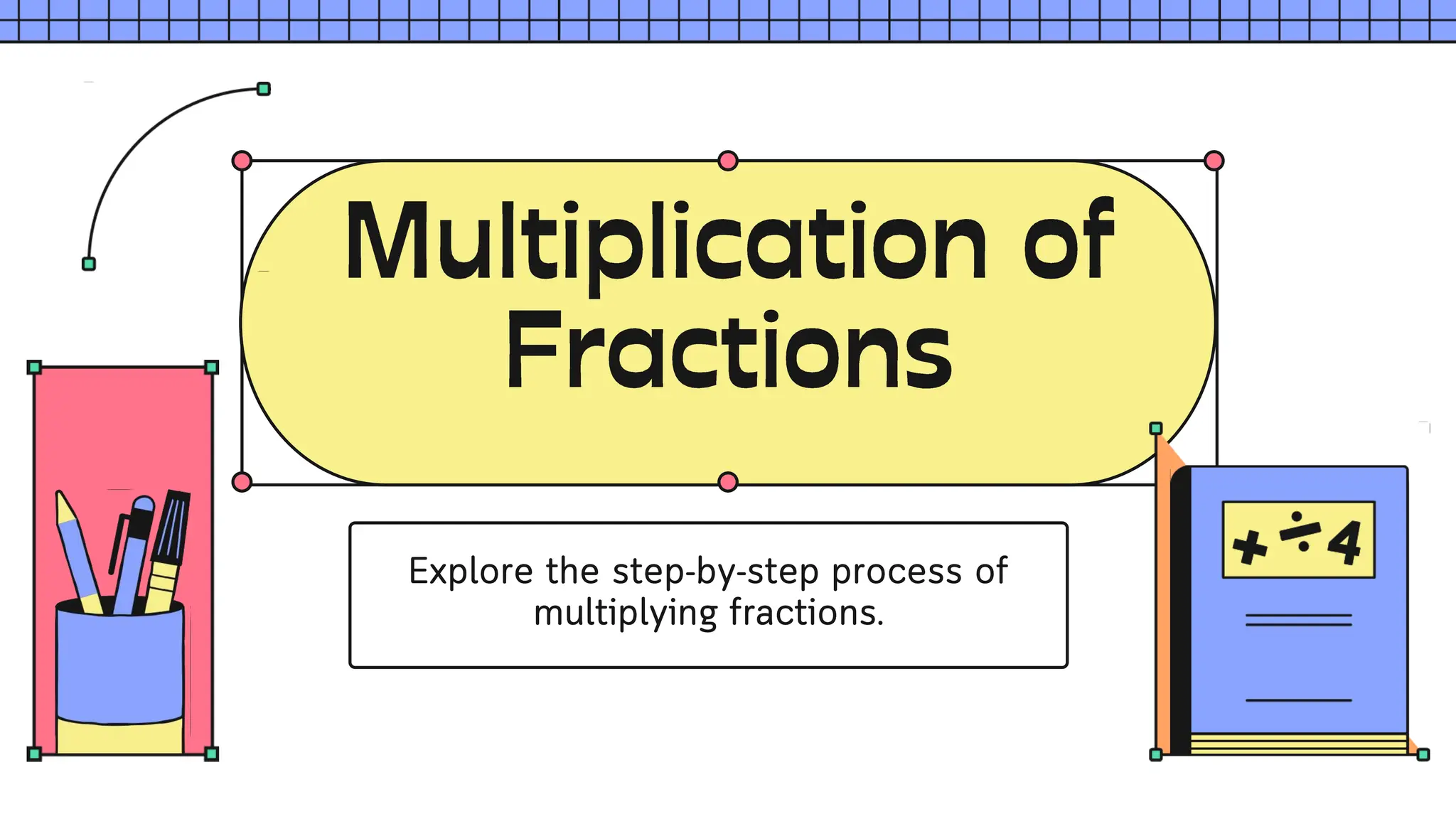 Multiplication of Fractions Education Presentation in White Purple ...