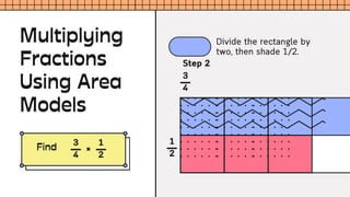 Multiplication of Fractions Education Presentation in White Purple ...