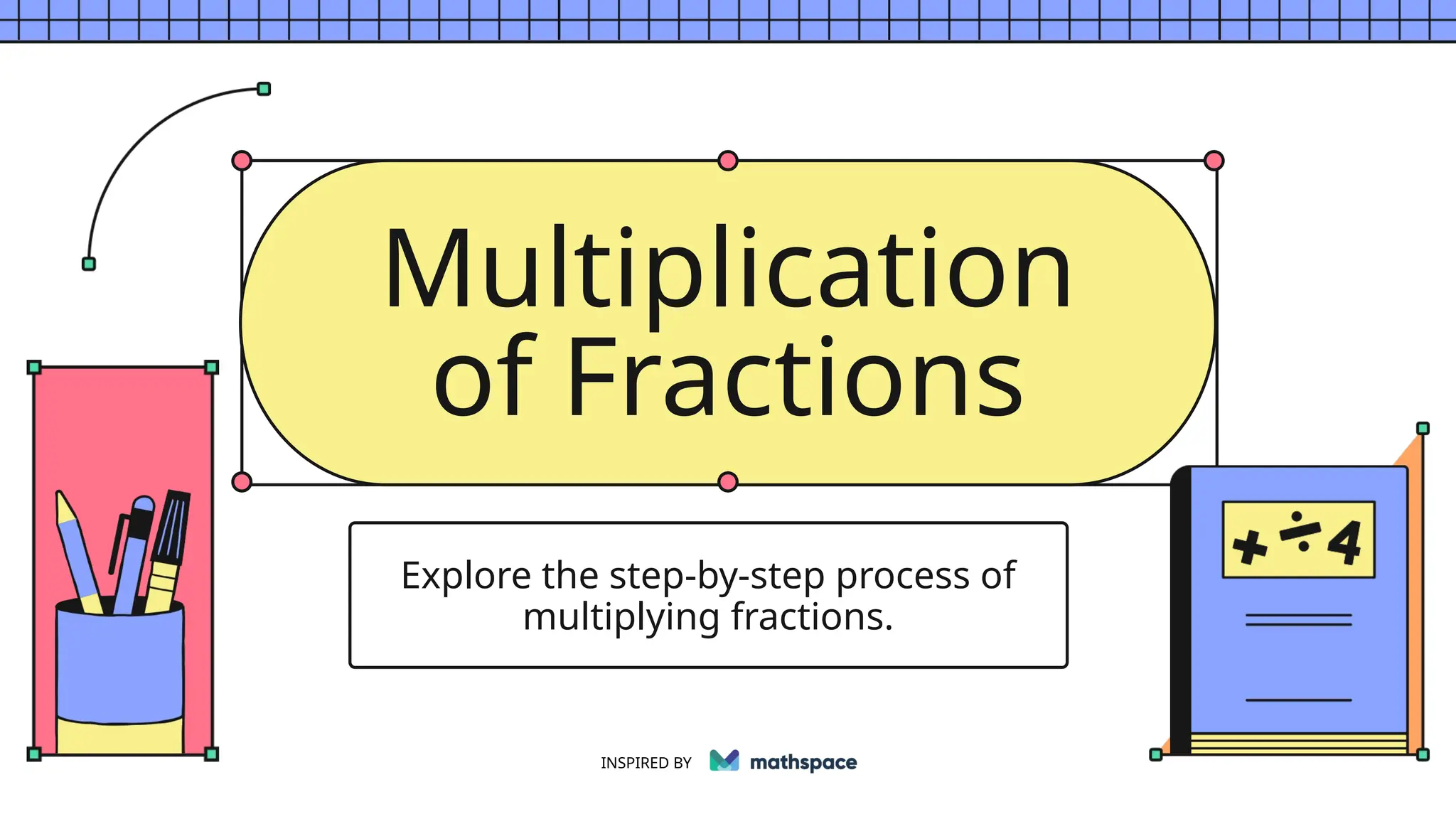 Multiplication of Fractions Education Presentation in White Purple ...
