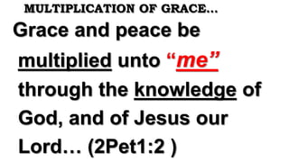 Multiplication of grace | PPTX
