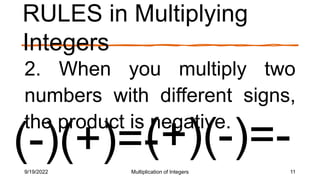 MULTIPLICATION OF INTEGERS -.pptx