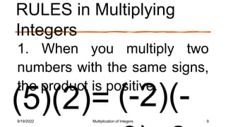 MULTIPLICATION OF INTEGERS -.pptx