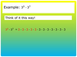 Multiplication of numbers in exponential form | PPTX