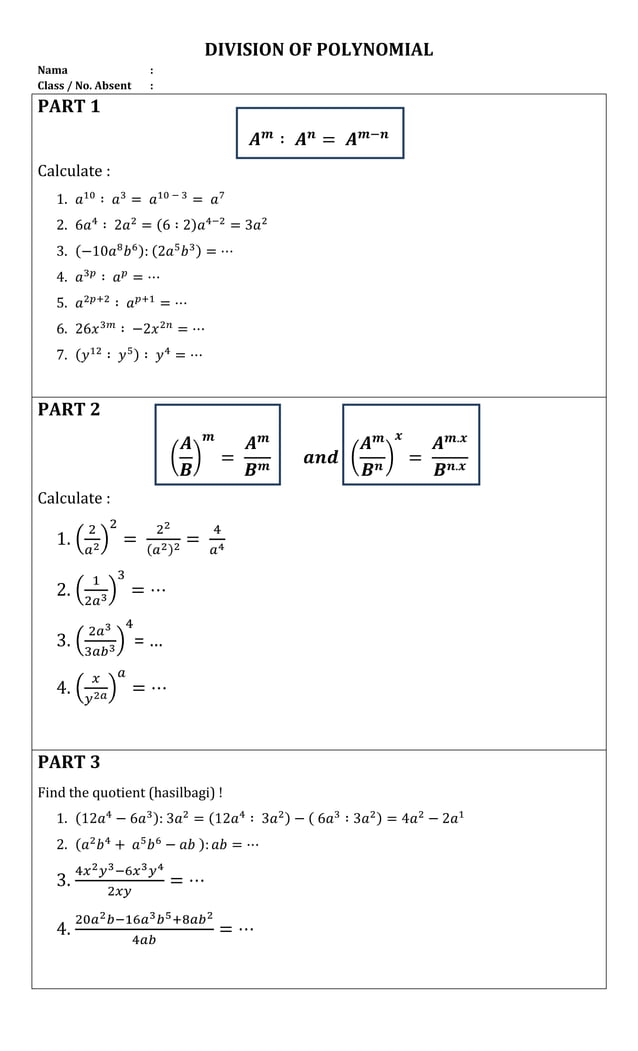 Multiplication of polynomial | PDF