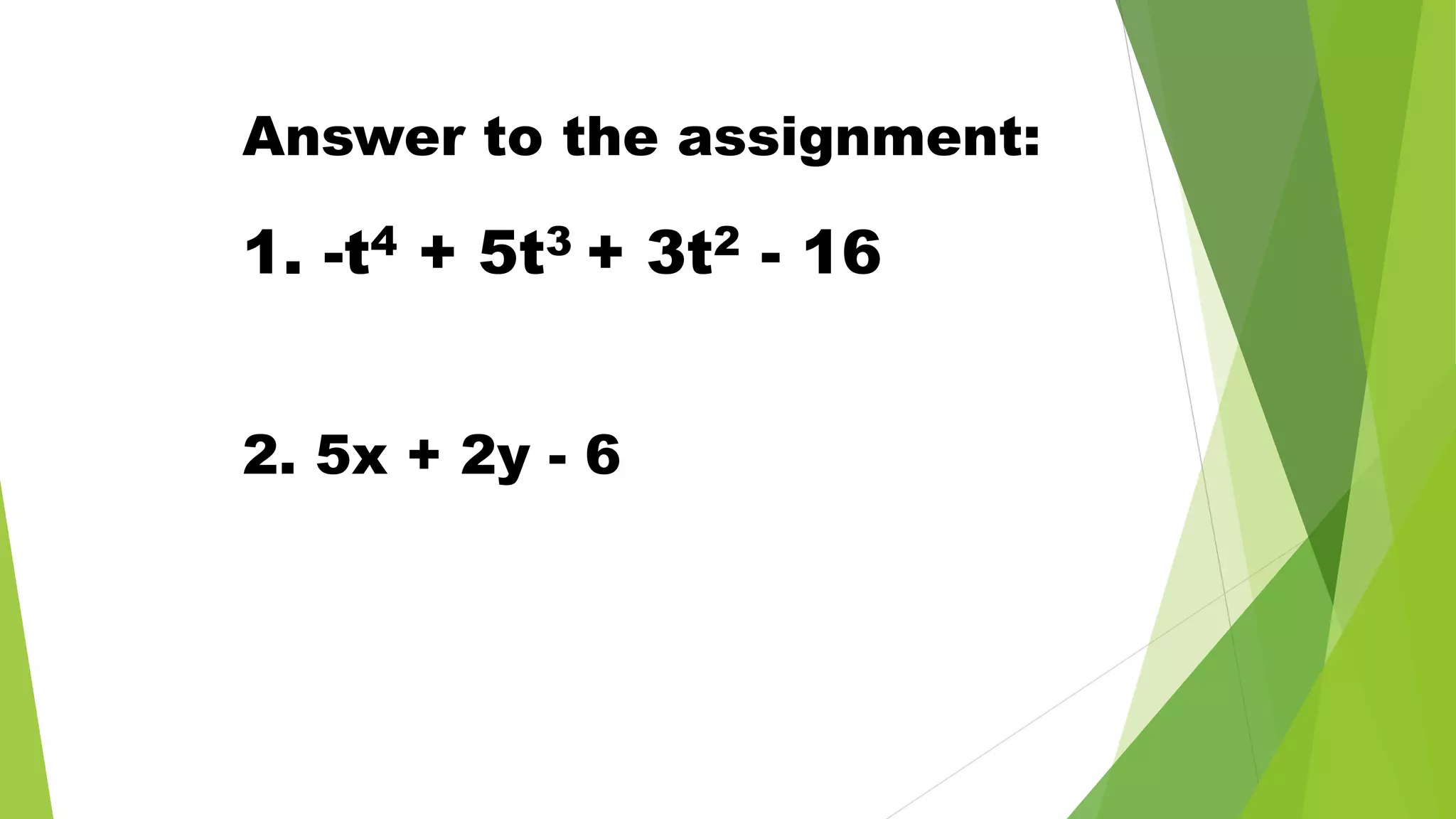 Multiplication of polynomials | PPTX