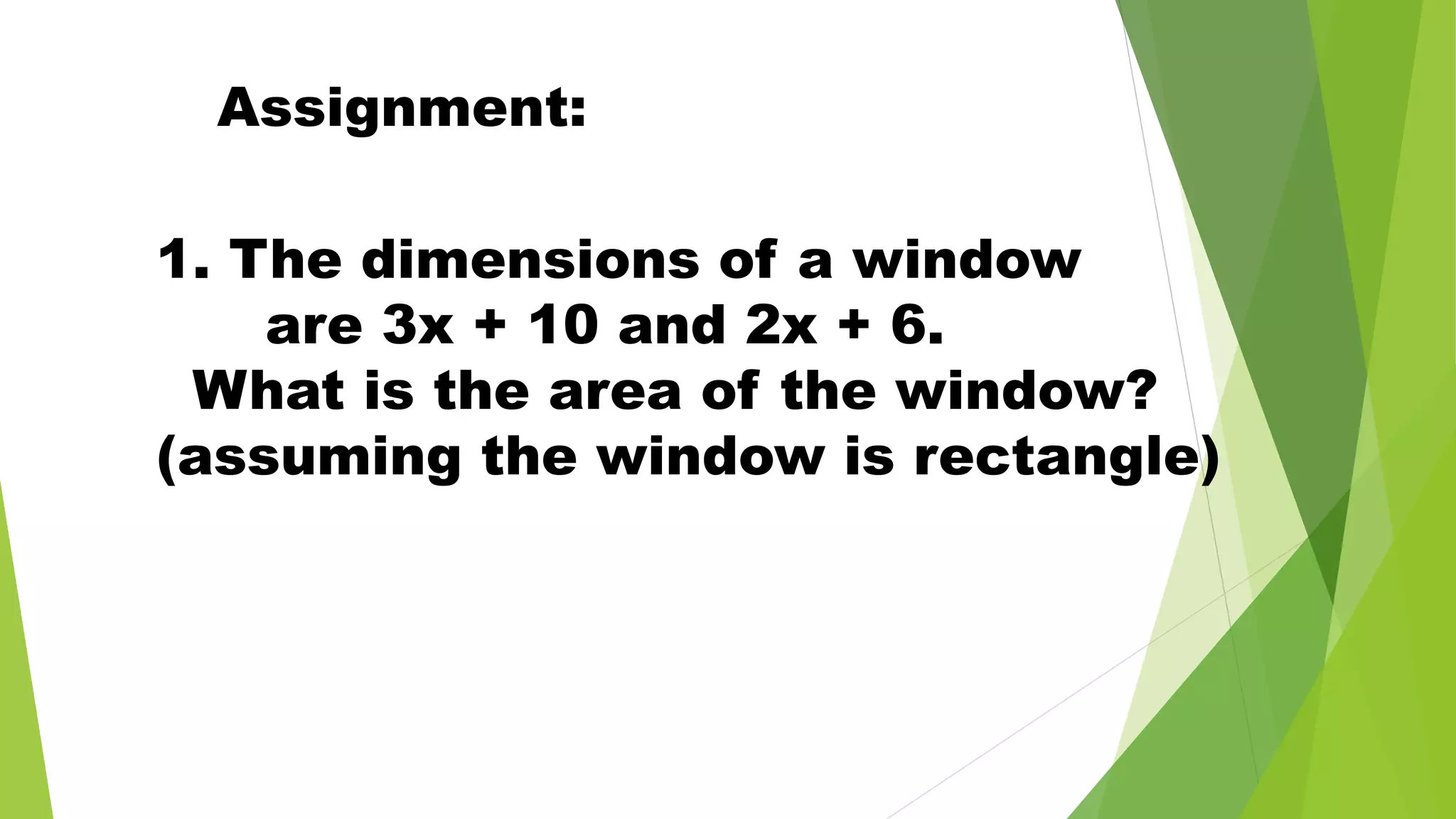 Multiplication Of Polynomials Pptx