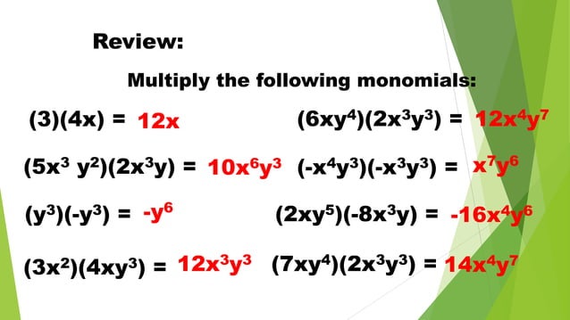 Multiplication of polynomials | PPTX | Technology & Computing