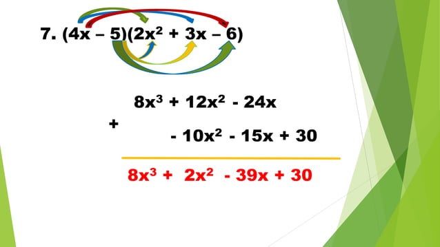Multiplication of polynomials | PPTX | Technology & Computing