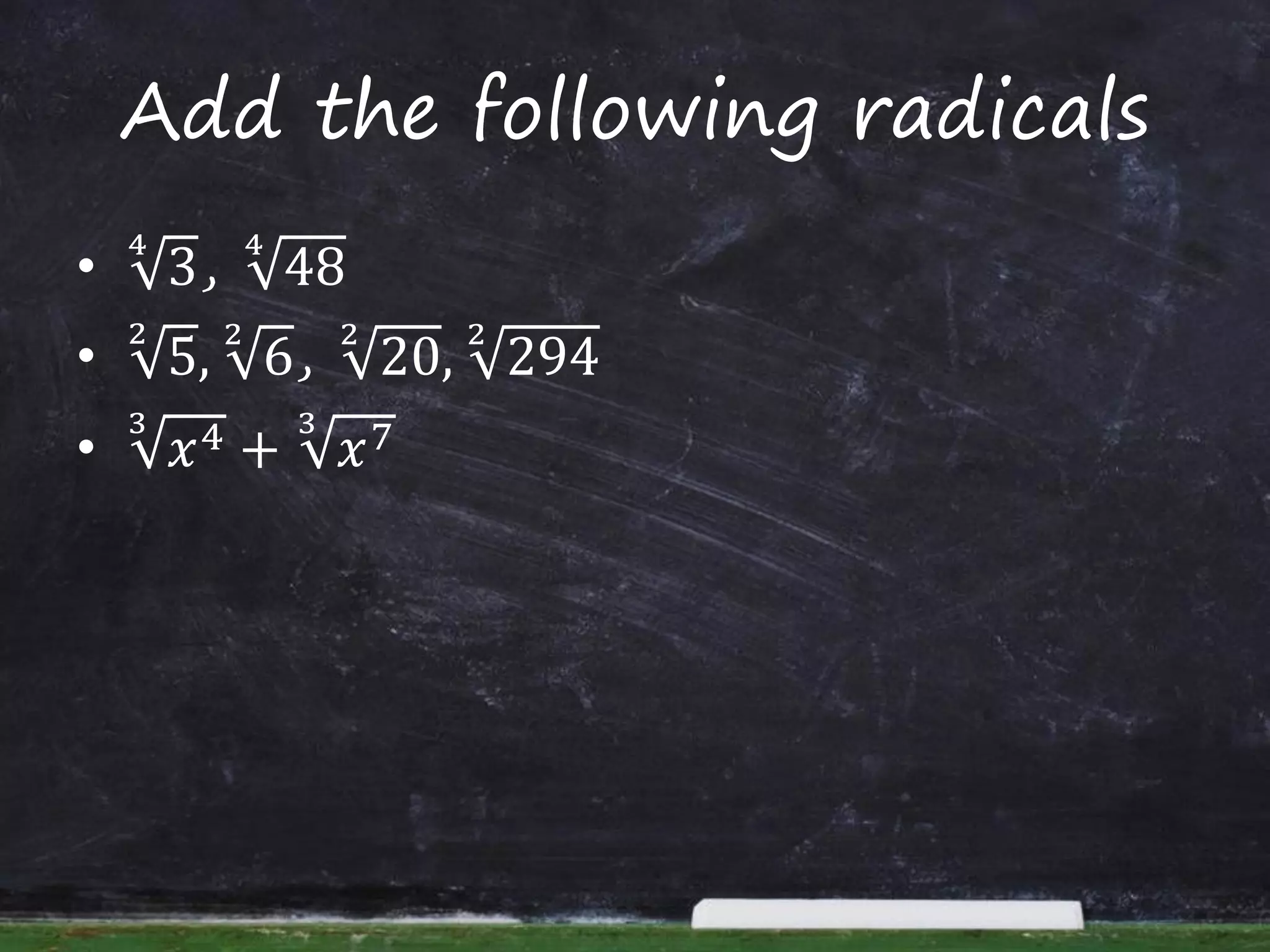 Multiplication of radicals | PDF