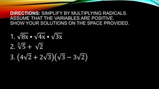Multiplication on radicals.pptx