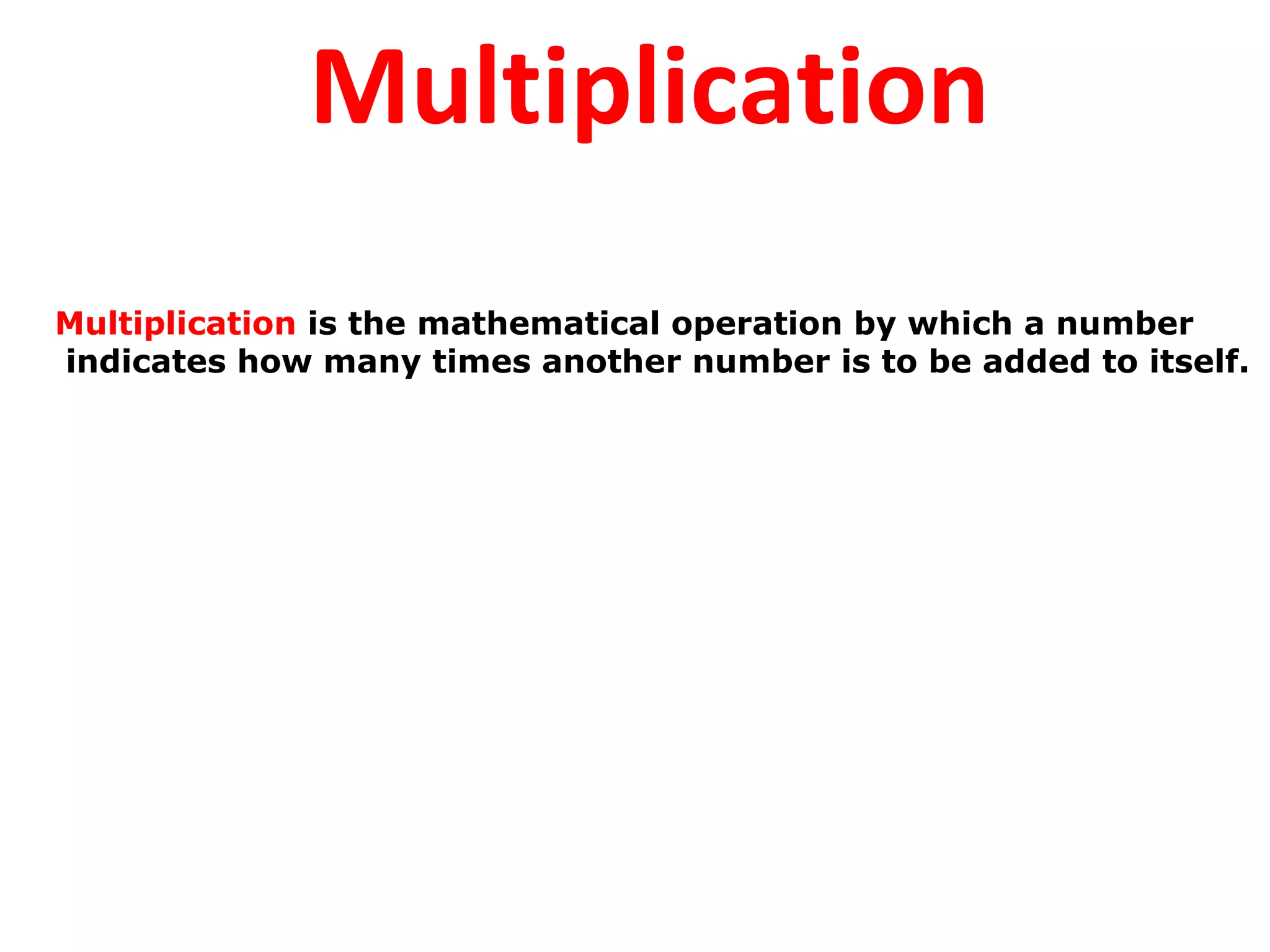 Multiplication | PPT
