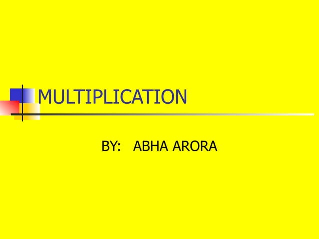 Multiplication ppt | PPT