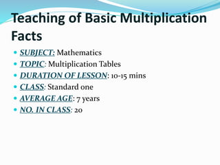 Multiplication presentation | PPTX