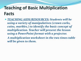 Multiplication presentation | PPTX