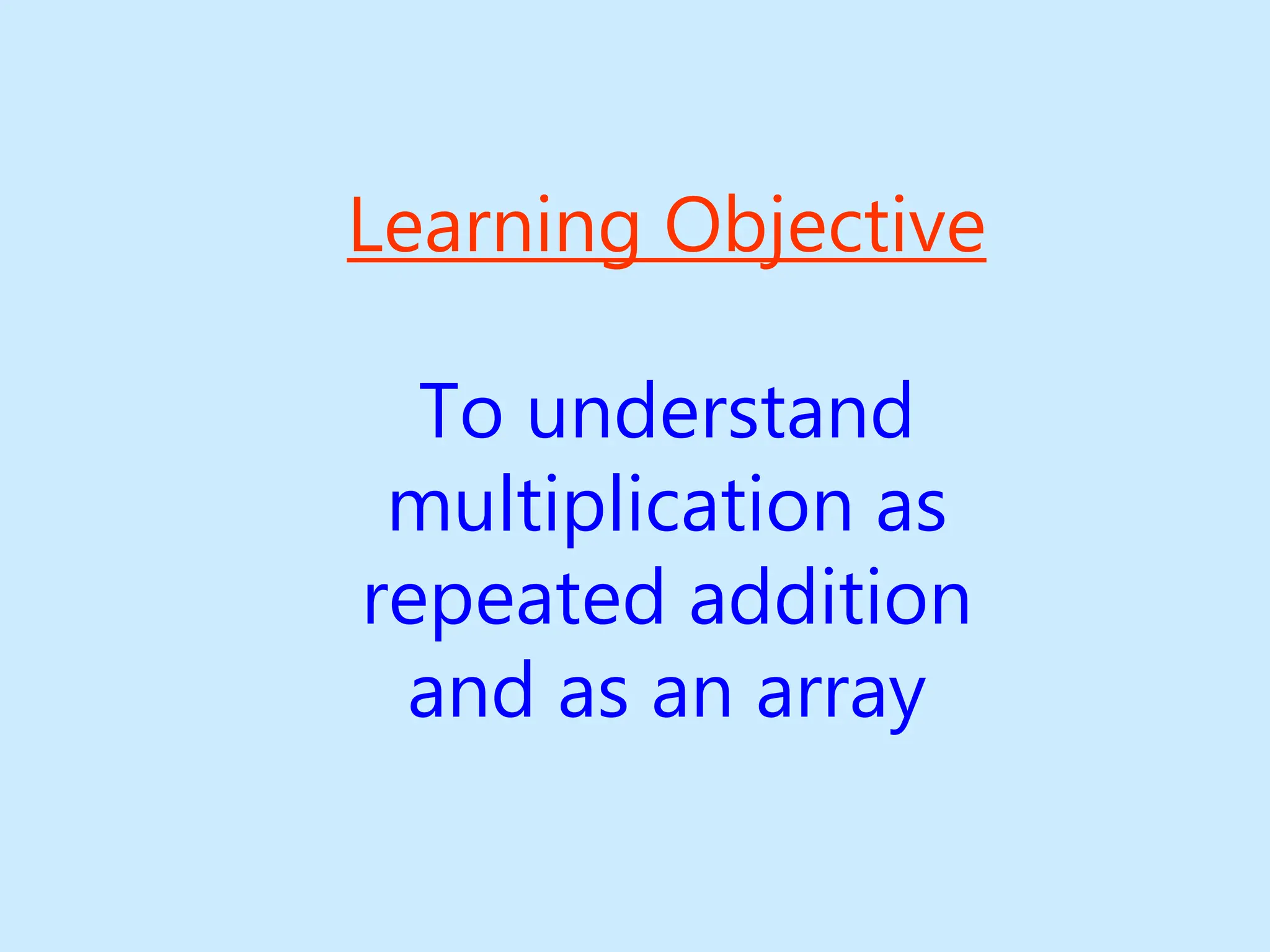 multiplication_repeated arrays for highschool .ppt
