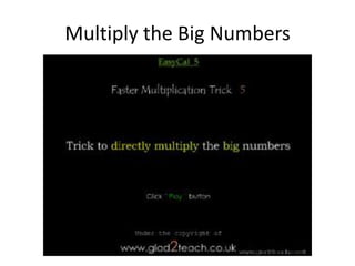 Multiplication shortcuts | PPTX